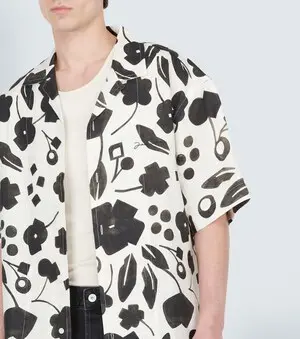 Jacquemus Jean Printed Linen Shirt - Multicoloured
