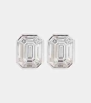 Shay Jewelry Illusion Diamond Earrings - Metallic