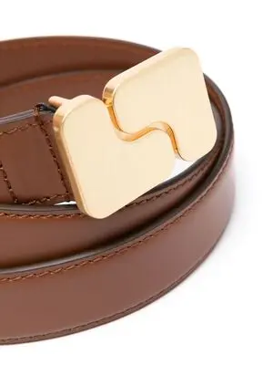 Soeur Logo-buckle Leather Belt