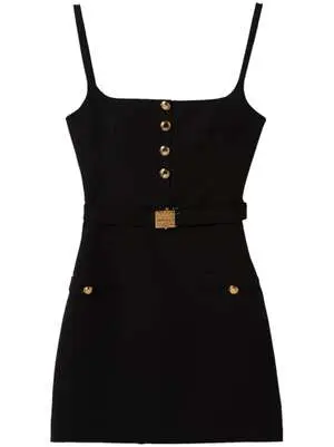 Miu Miu Belted Wool Minidress