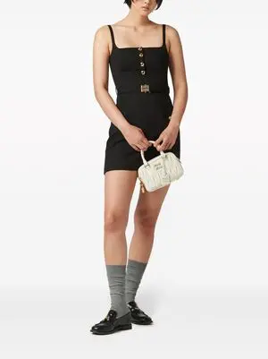 Miu Miu Belted Wool Minidress