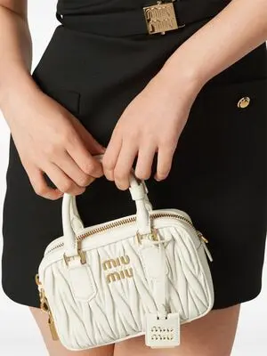 Miu Miu Belted Wool Minidress