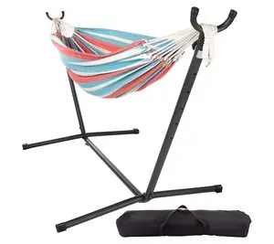 PURE GARDEN 2-person Hammock With Stand Brazili An-style Swing - One-color