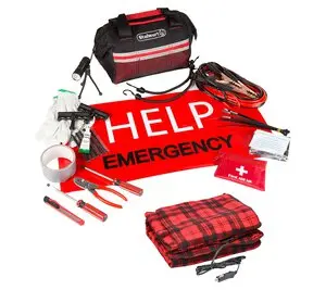 STALWART 55-pc Car Emergency Kit With Heated Bl Anket - One-color