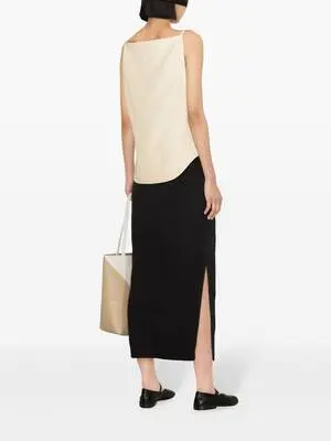 Loulou De Saison Mihant Square-neck Twill Top