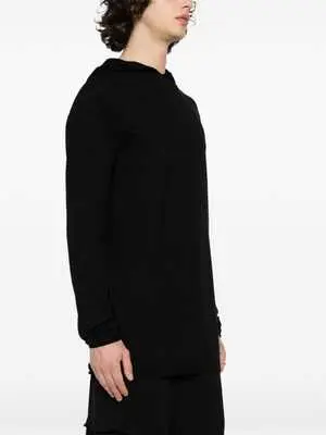 Rick Owens Fine-knit Virgin Wool Hoodie