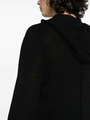 Rick Owens Fine-knit Virgin Wool Hoodie