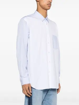 Comme Des Garçons Colour-block Cotton Shirt