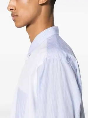 Comme Des Garçons Colour-block Cotton Shirt