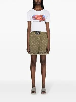 Palm Angels Bandana-print Track Shorts - Green