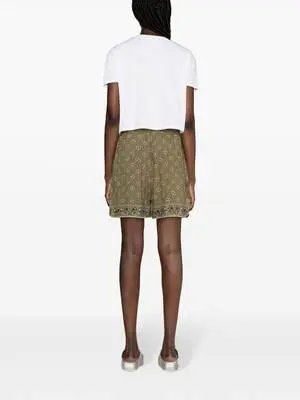 Palm Angels Bandana-print Track Shorts - Green