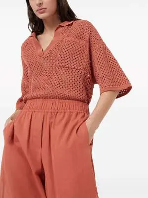Brunello Cucinelli Semi-sheer Wide-leg Trousers