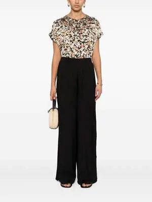 Federica Tosi Twill Wide Leg Trousers