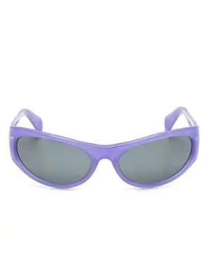 Off-White Napoli Round-frame Sunglasses - Purple