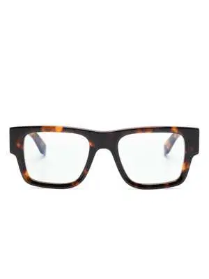 Off-White Square-frame Optical Glasses - Brown