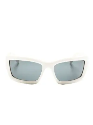 Palm Angels Adin Rectangle-frame Sunglasses - White