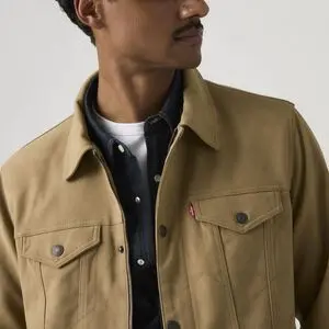 LEVI'S Faux Suede Trucker Jacket - Tan