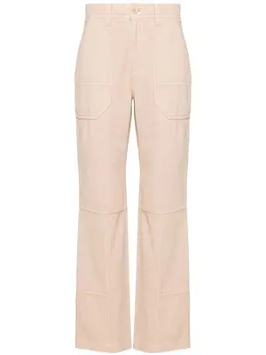 Zadig&Voltaire Pepper High-waist Straight-leg Trousers - Neutrals