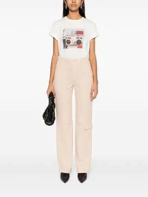 Zadig&Voltaire Pepper High-waist Straight-leg Trousers - Neutrals