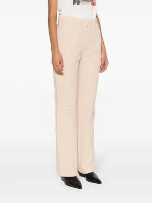 Zadig&Voltaire Pepper High-waist Straight-leg Trousers - Neutrals