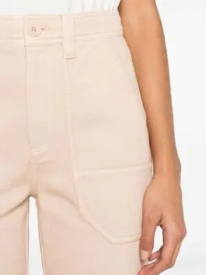 Zadig&Voltaire Pepper High-waist Straight-leg Trousers - Neutrals
