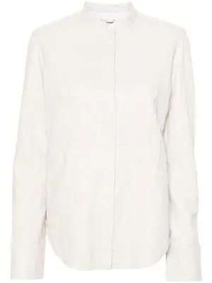 Zadig&Voltaire Crinkled Leather Overshirt