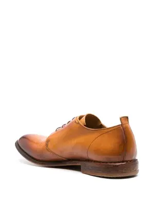 Moma Lace-up Leather Derby Shoes - Brown