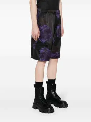 Undercover Rose-print Bermuda Shorts