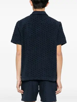 Orlebar Brown Howell Geometric Pattern Shirt