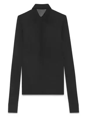 Saint Laurent Spread-collar Long-sleeve Shirt
