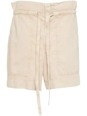 MARANT ETOILE Ipolyte Cotton Shorts - Neutrals