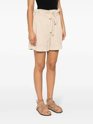 MARANT ETOILE Ipolyte Cotton Shorts - Neutrals
