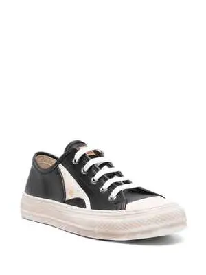 Moma Panelled Leather Sneakers