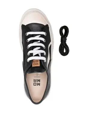 Moma Panelled Leather Sneakers