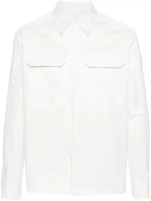 JIL SANDER Button-up Cotton Overshirt