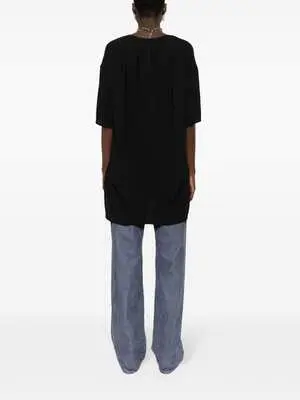 Rick Owens V-neck Blouse - Black