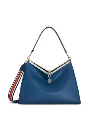 Etro Vela Leather Shoulder Bag - Blue