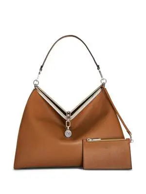 Etro Vela Leather Shoulder Bag - Brown