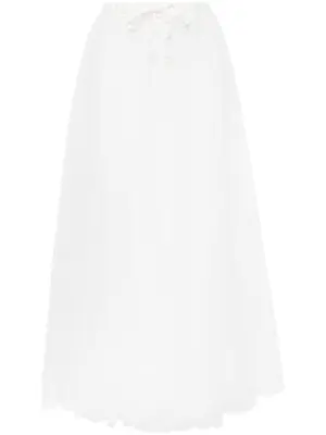 FORTE_FORTE Sheer Tulle Maxi Skirt