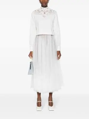 FORTE_FORTE Sheer Tulle Maxi Skirt
