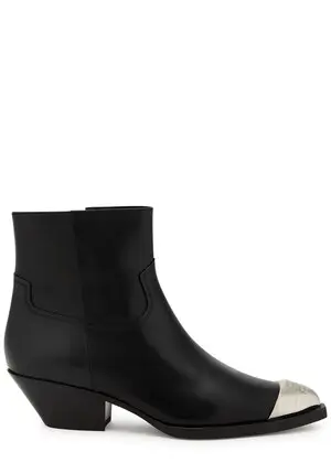 Givenchy Western 4g-engraved Leather Ankle Boots