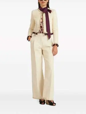 La DoubleJ Bijoux Embroidered Cropped Jacket
