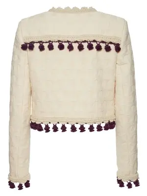 La DoubleJ Bijoux Embroidered Cropped Jacket