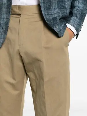 PT TORINO Mid-rise Tapered Trousers - Neutrals