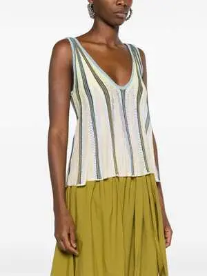 FORTE_FORTE V-neck Knitted Top