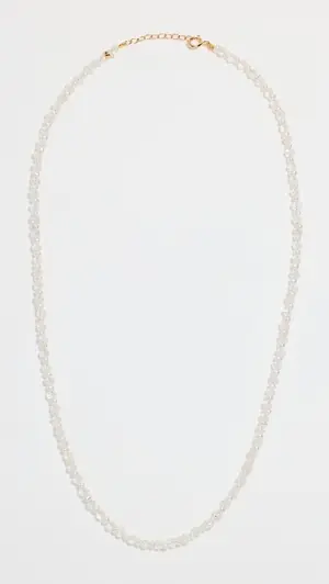 Jia Jia April Quartz Beaded Necklace - Crystal