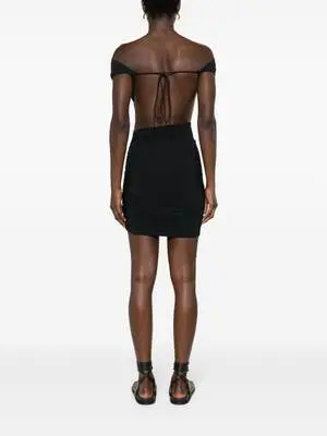 AMAZUIN Ester Cowl-neck Mini Dress