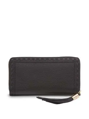 LANCEL Logo-stamp Leather Wallet - Black