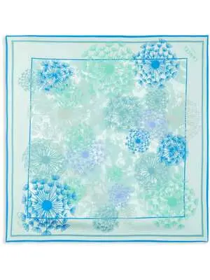 LANCEL Square 70 Firework-print Silk Scarf