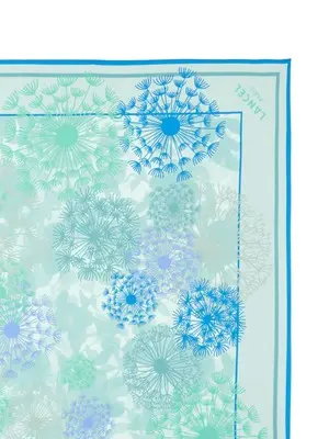 LANCEL Square 70 Firework-print Silk Scarf